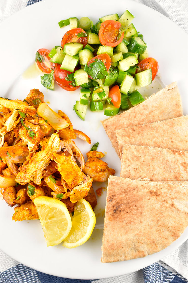 Shawarma Spiced Chicken with Yogurt Sauce – Sharper Than Knives